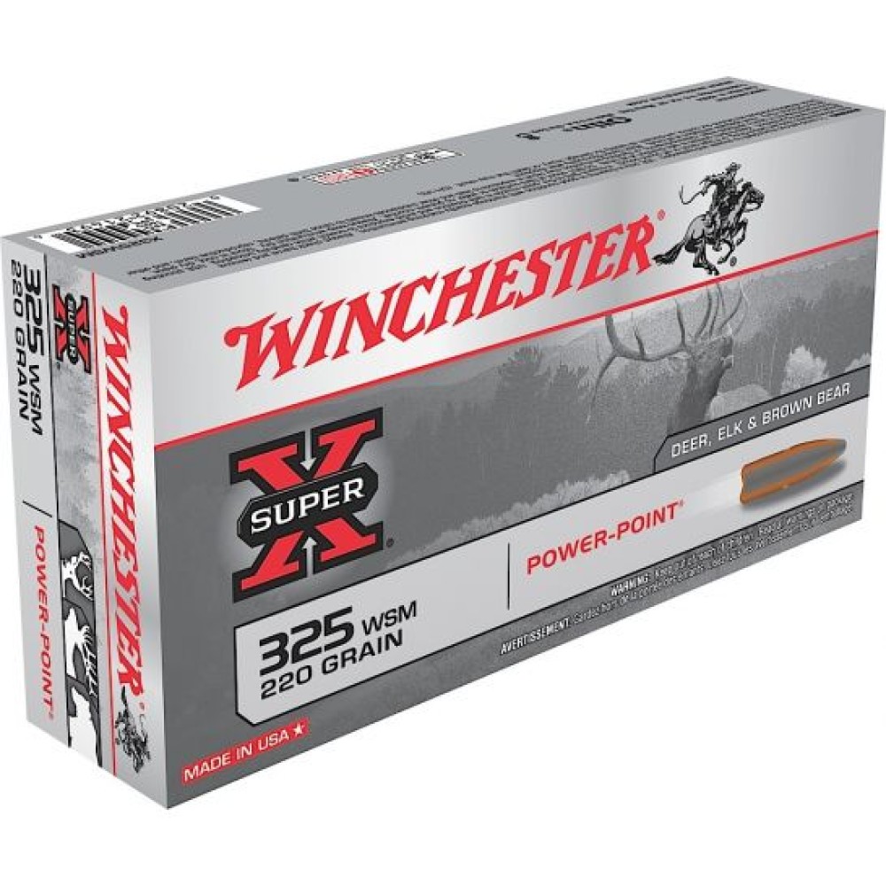 Winchester Ammunition Super-X 220 gr Power-Point .325 WSM Ammo, 20/box ...